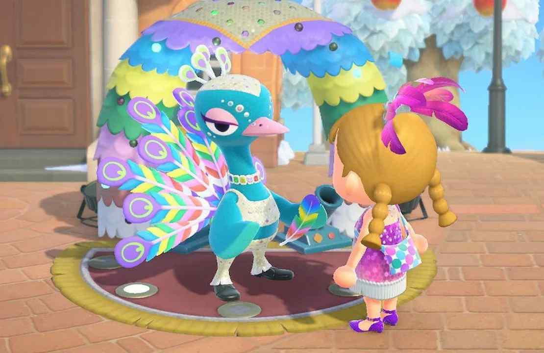 How To Give Pave Three Rainbow Feathers In Animal Crossing?