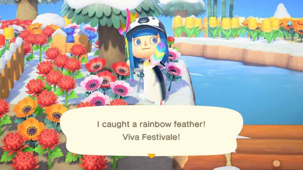 How To Give Pave Three Rainbow Feathers In Animal Crossing?