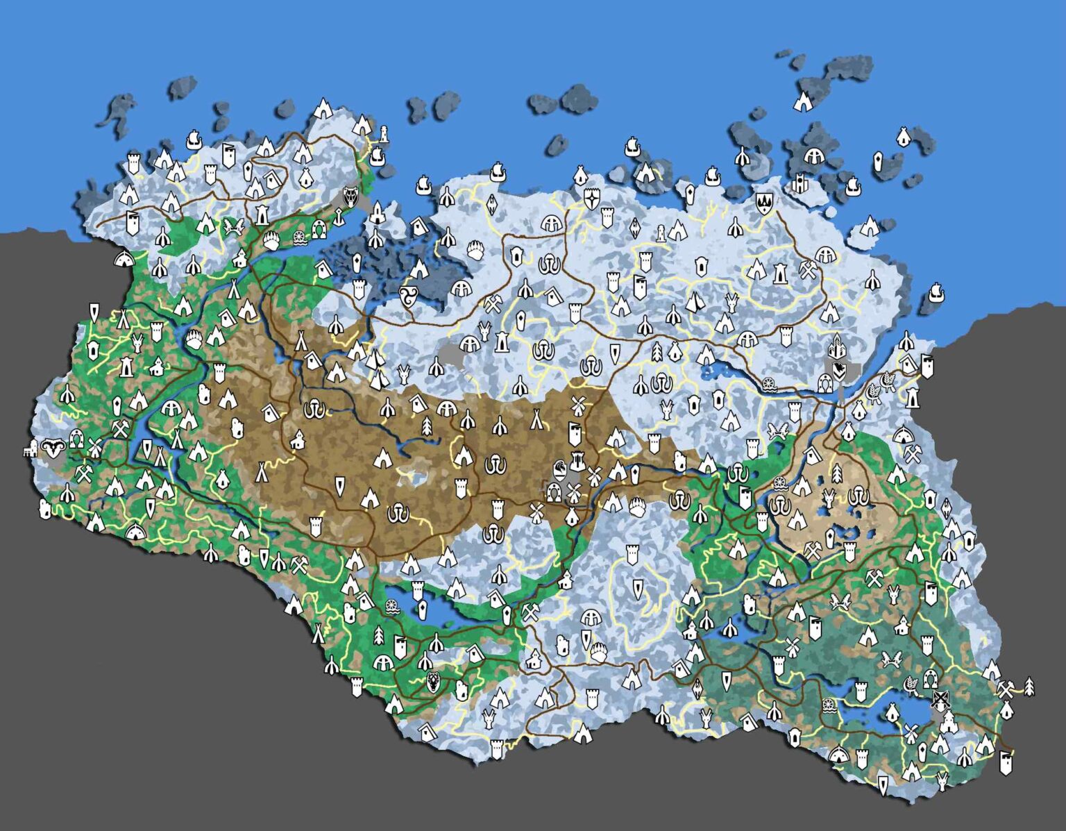 How Big Is Skyrim Map & How Does It Compare To The Real World