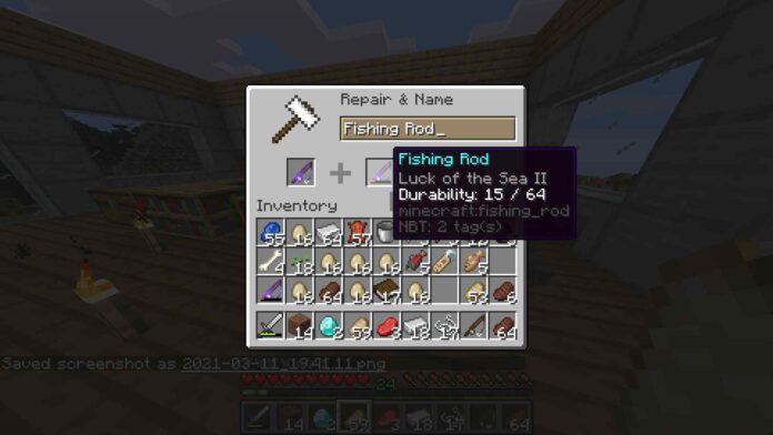 How To Repair A Fishing Rod In Minecraft - Step-By-Step Guide
